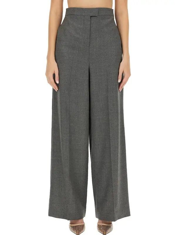 Fendi Wool Trousers - Grey