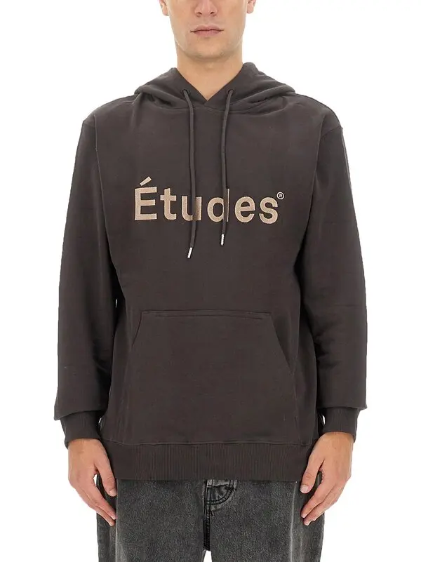 ETUDES Sweatshirt With Logo - Brown