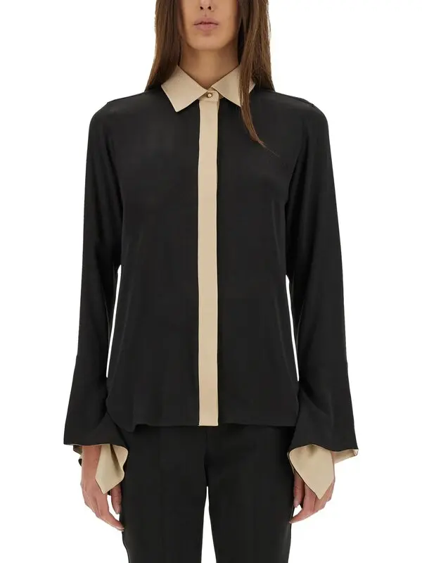 Max Mara Color Block Shirt - Black