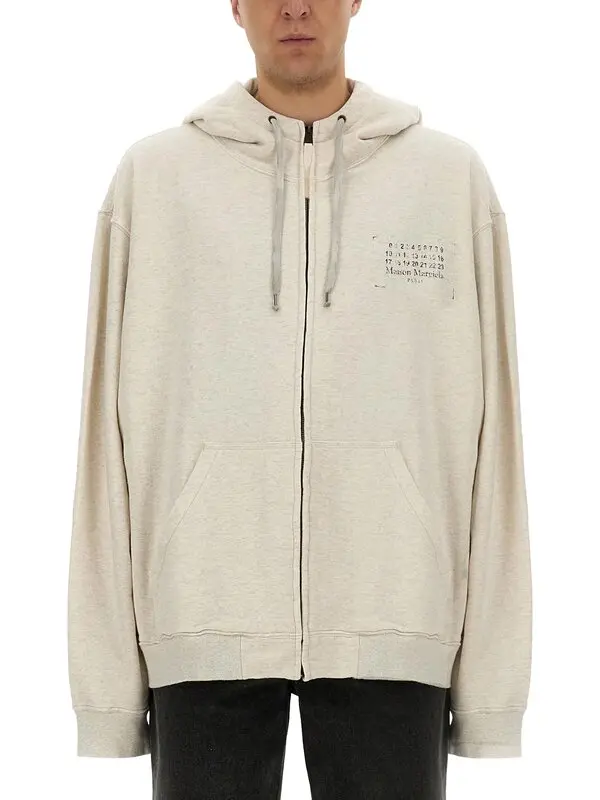 MAISON MARGIELA Sweatshirt With Logo - Ivory