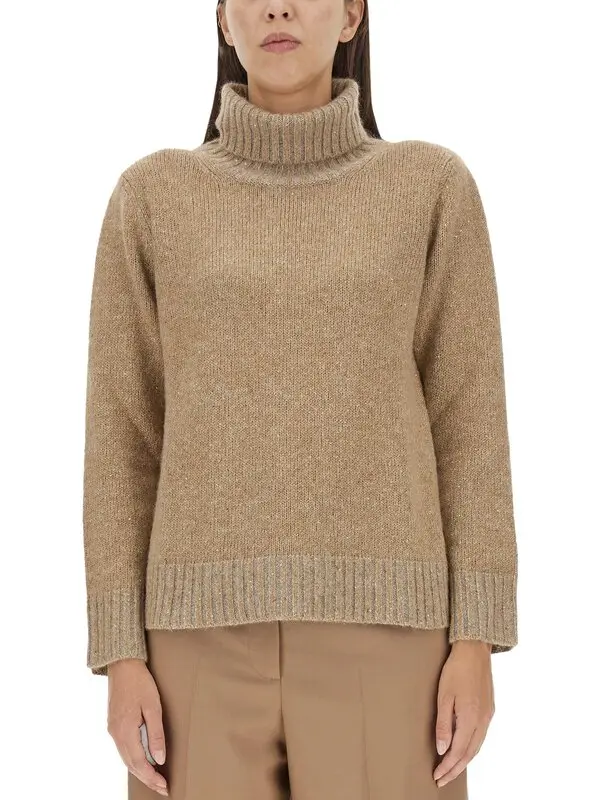 Fabiana Filippi Wool Jersey Top - Beige