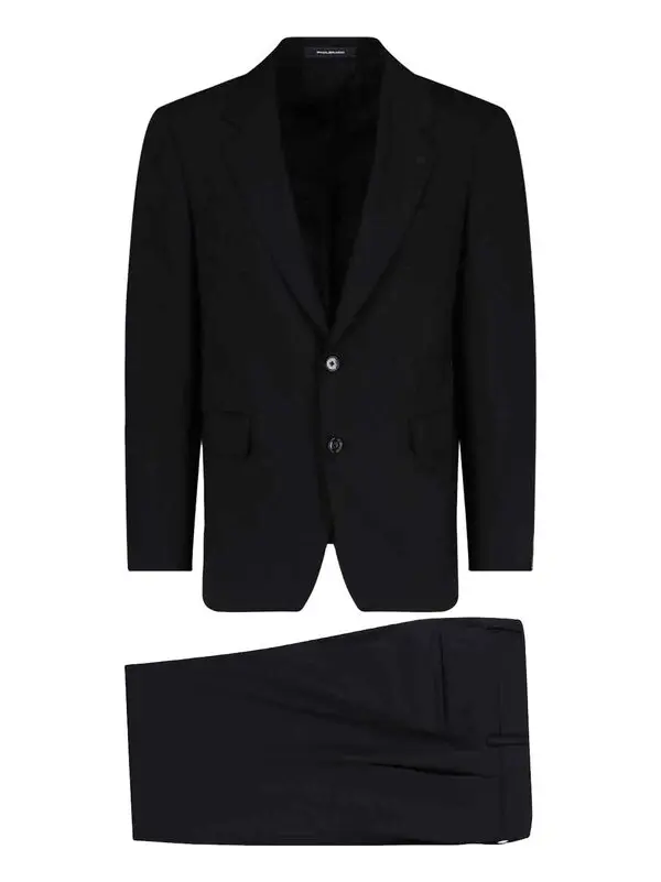 Tagliatore Pino Lerario" Single-breasted Suit - Black