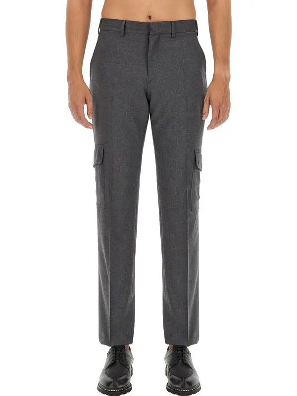 LARDINI Wool Pants - Grey