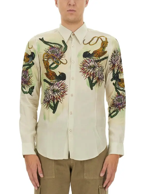 Dries Van Noten Printed Shirt - Powder