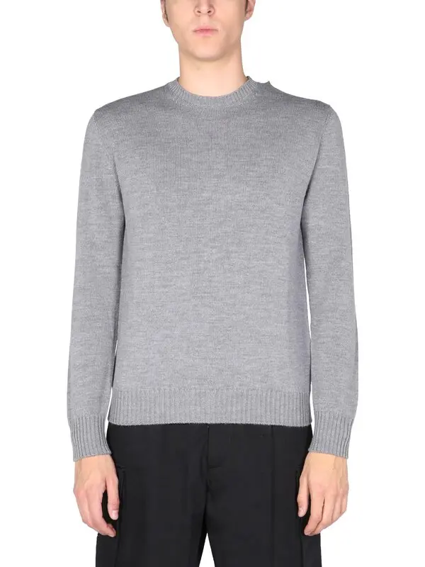 BALLANTYNE Crew Neck Sweater - Grey