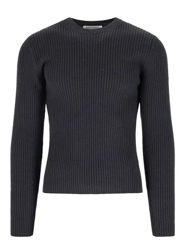 Our Legacy Compact Roundneck Sweater - Black