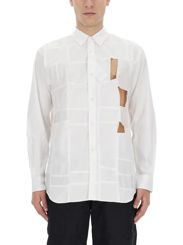Comme Des Garçons Cut Out Shirt - White