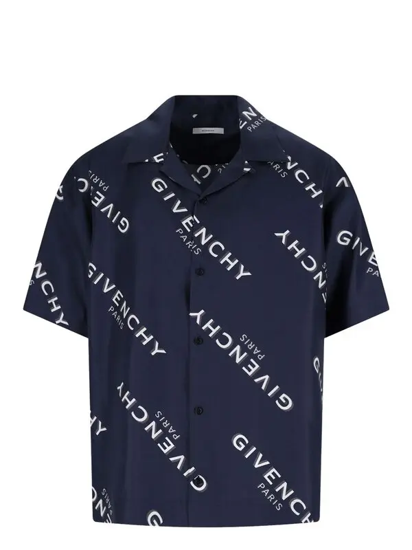 Givenchy Bowling' Silk Shirt - Blue