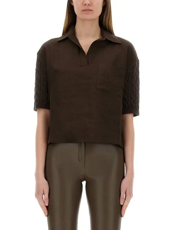 Max Mara Polo T-shirt - Brown