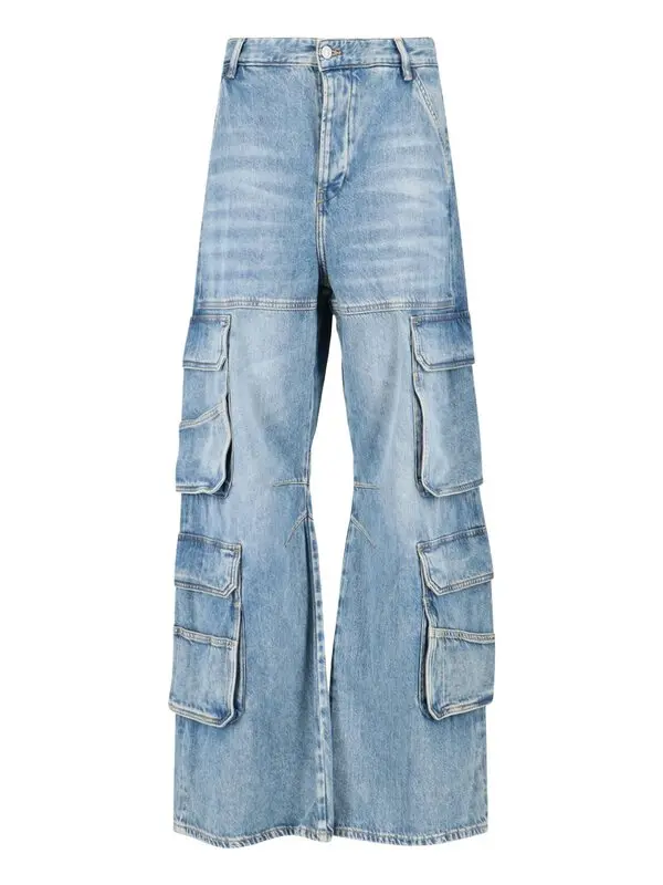 DIESEL 1996 D-sire Odcbe' Cargo Jeans - Light Blue