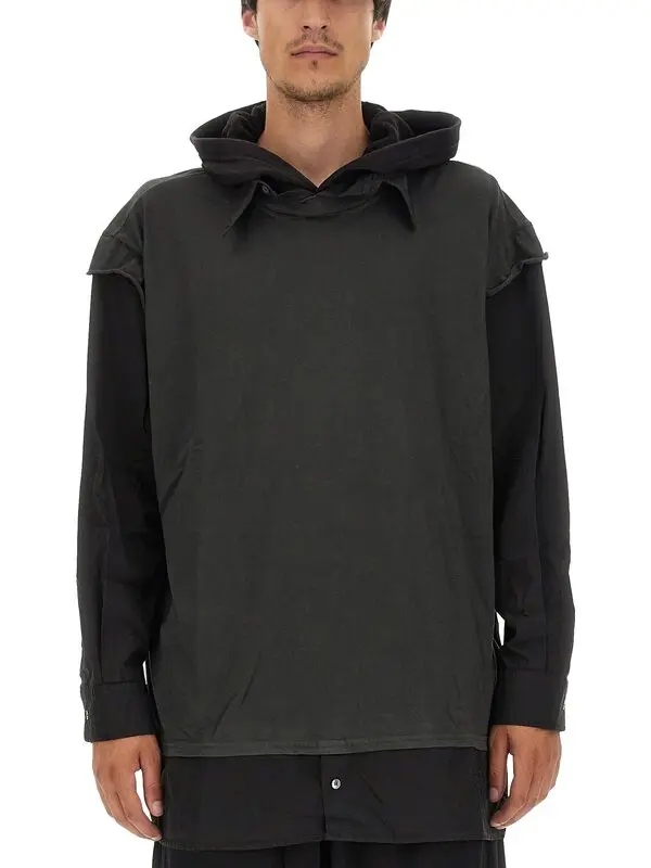 MAISON MARGIELA Cotton Jersey Top - Black