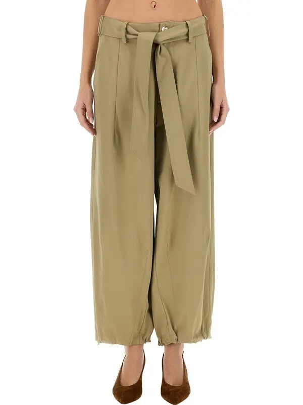ALYSI Belted Pants - Beige
