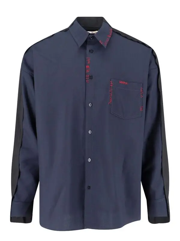 Marni Two-tone Shirt - Blue