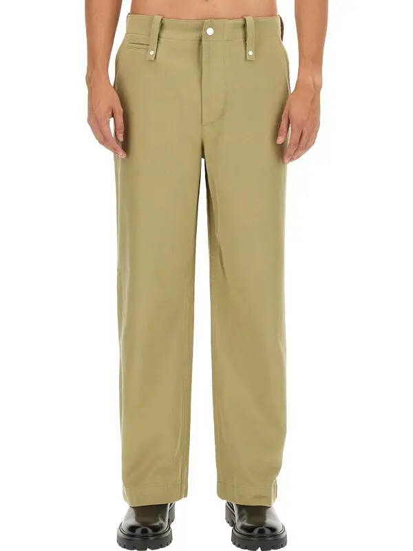 Burberry Satin Trousers - Beige