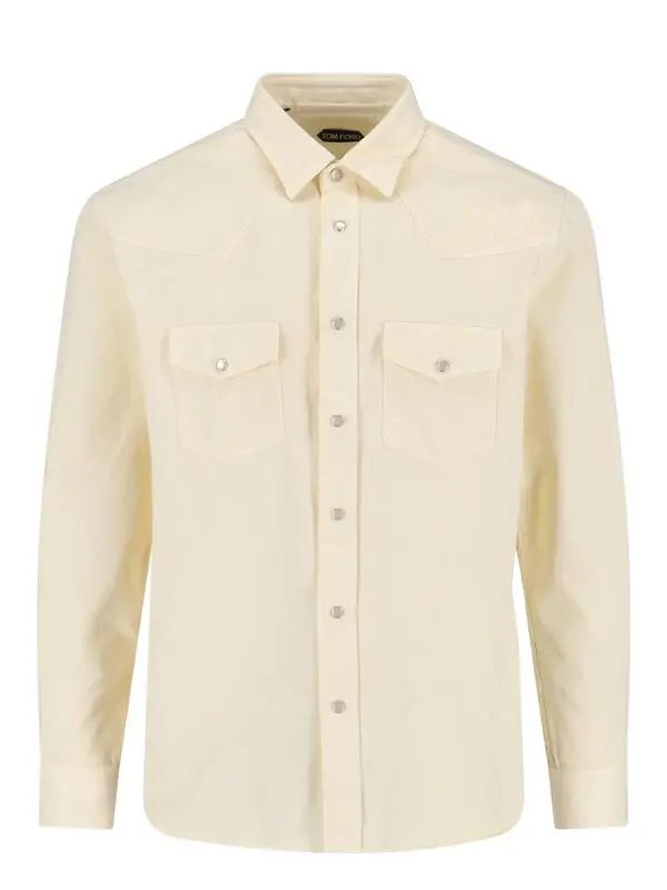 TOM FORD Western' Shirt - Cream