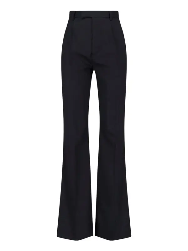 VIVIENNE WESTWOOD Virgin Wool Bootcut Trousers - Black
