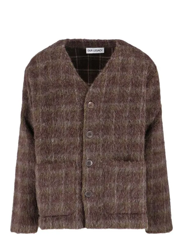 Our Legacy Check Cardigan - Brown