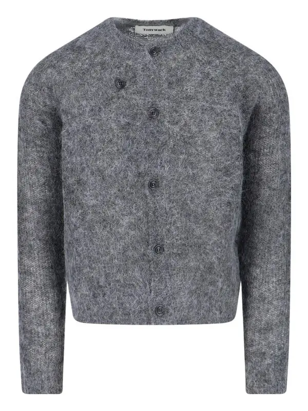 TONYWACK Crew-neck Cardigan - Gray