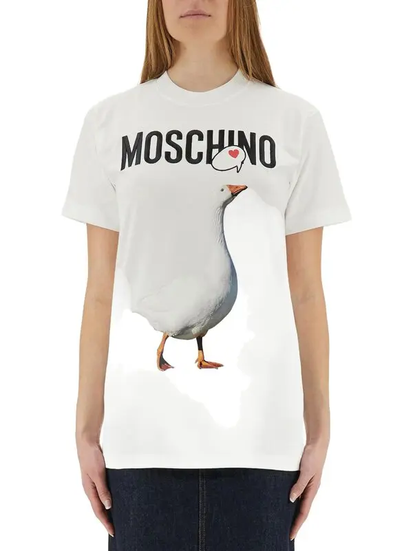Moschino Printed T-shirt - White