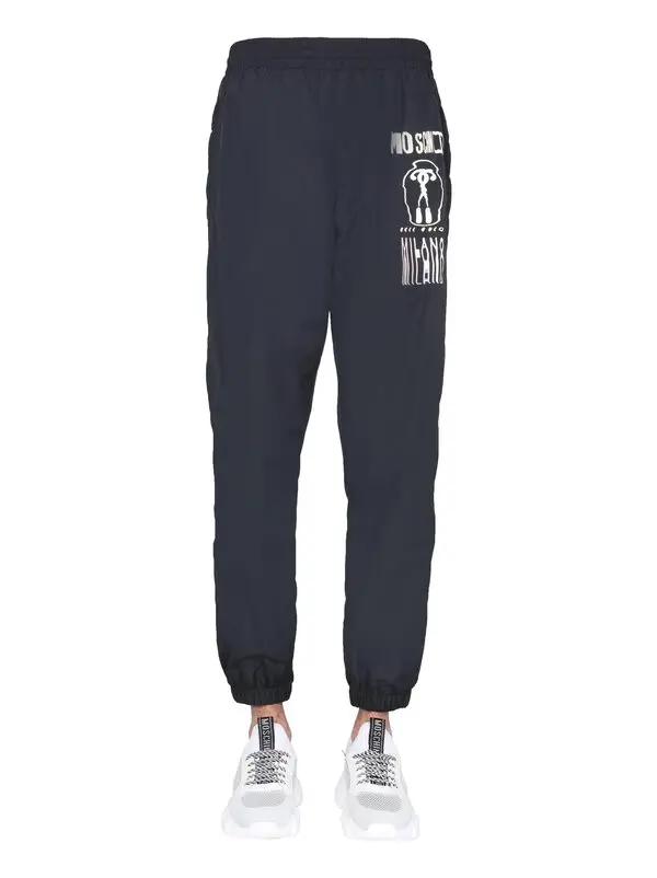 Moschino Nylon Jogging Pants - Black