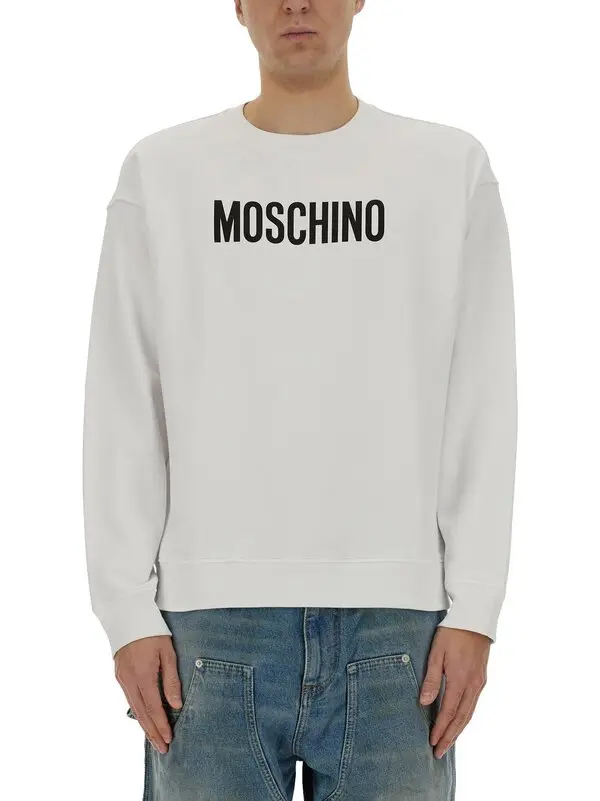 Moschino Logo Sweatshirt - White