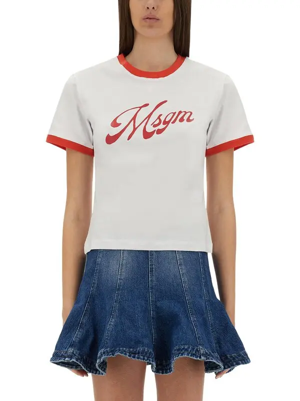 MSGM Logo T-shirt - White