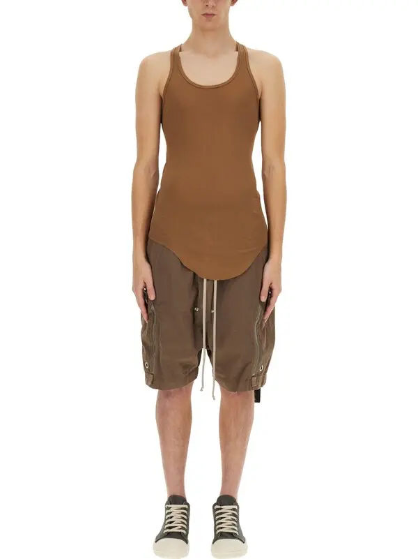 Rick Owens Cotton Tank Top - Brown