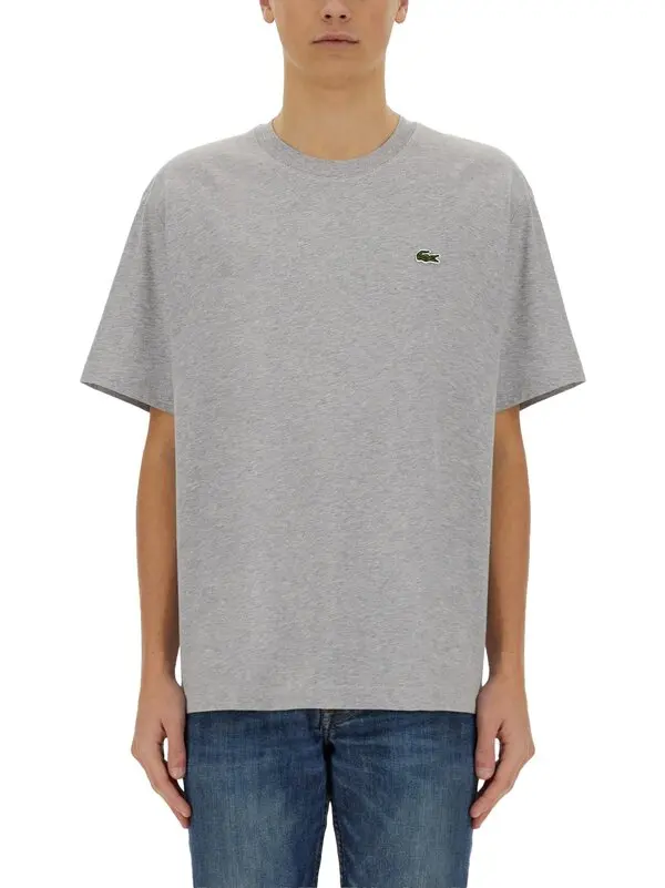 Lacoste T-shirt With Logo - Grey