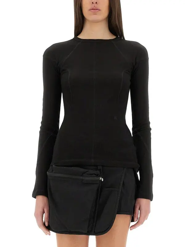 Helmut Lang Long Sleeve Slim-fit Top - Black