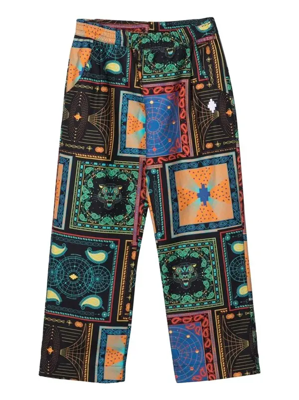 MARCELO BURLON COUNTY OF MILAN Bandana Aop Carrot Pants - Multicolour