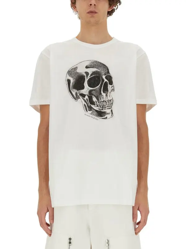 Alexander McQueen Skull Print T-shirt - White