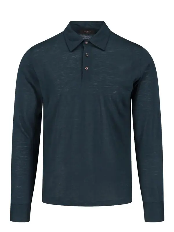 ZANONE Virgin Wool Polo Shirt - Green