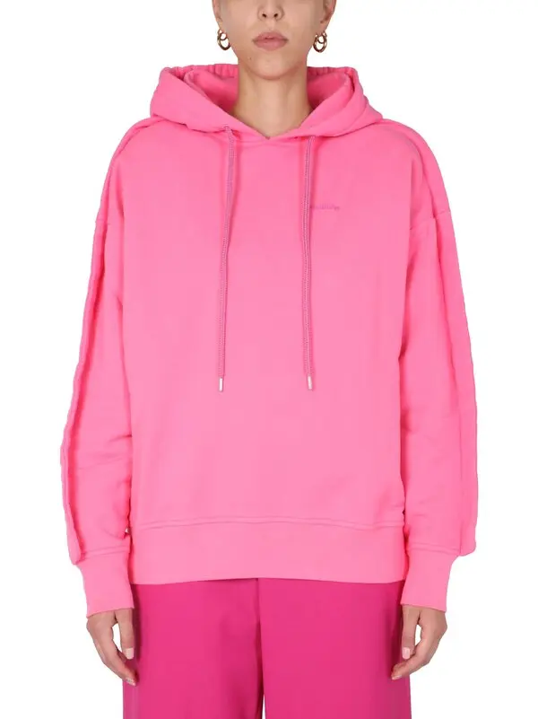 AMBUSH Embroidered Logo Sweatshirt - Fuchsia
