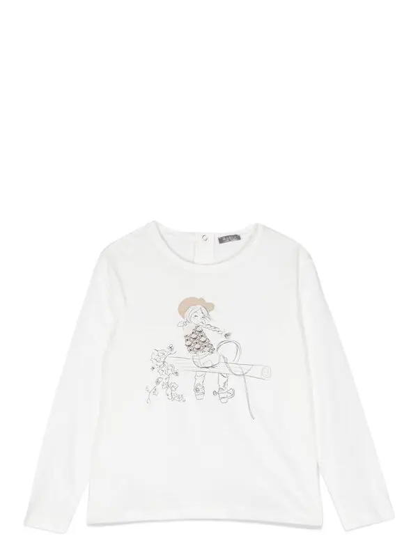 IL GUFO Print T-shirt - White
