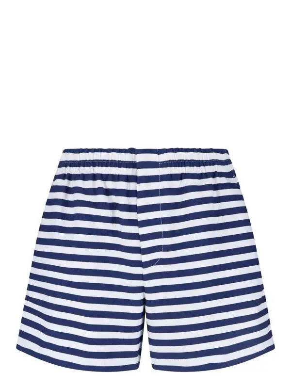 Gucci Gg Striped Shorts - Blue