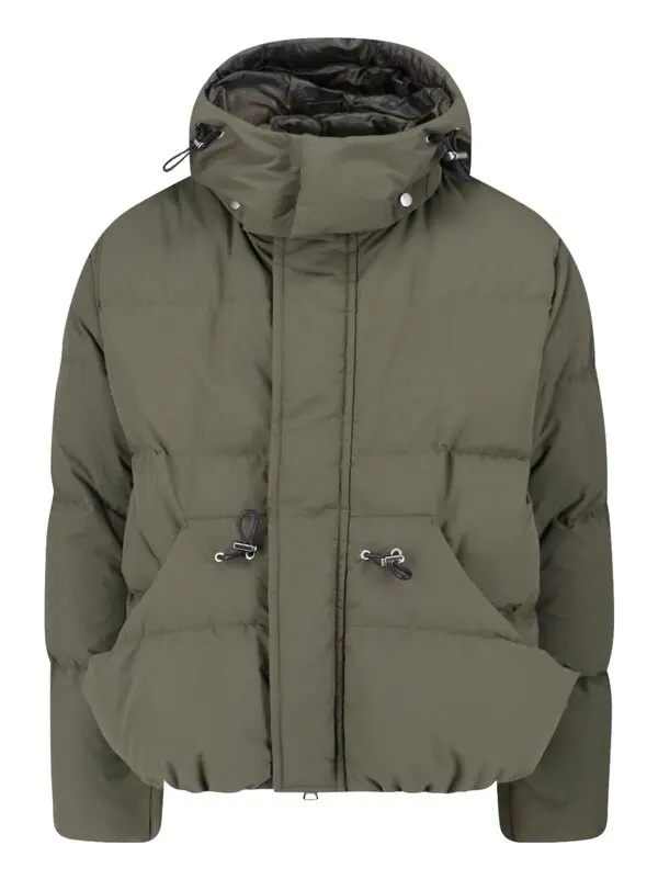 Dolce & Gabbana Hooded Down Jacket - Green