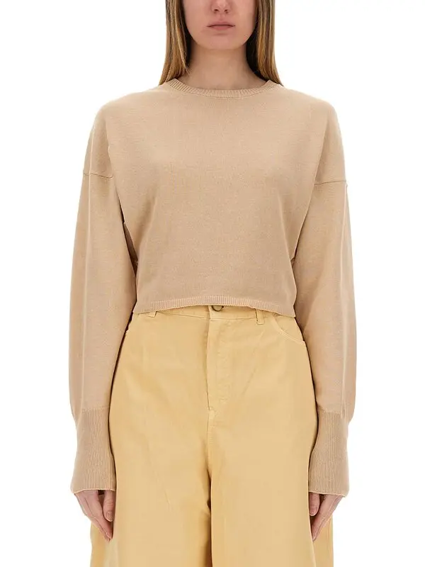 ALYSI Cropped Shirt - Nude