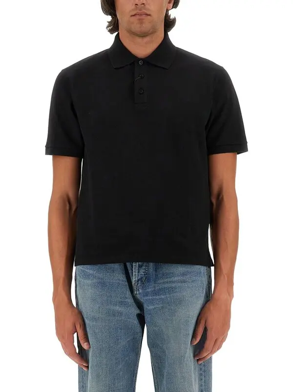 Saint Laurent Cassandre Polo - Black