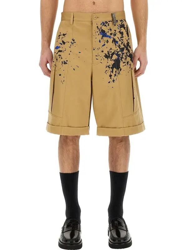 Moschino Bermuda Cargo Shorts - Beige