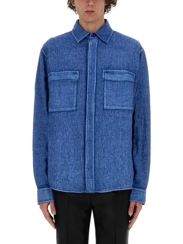 Burberry Linen Shirt - Azure
