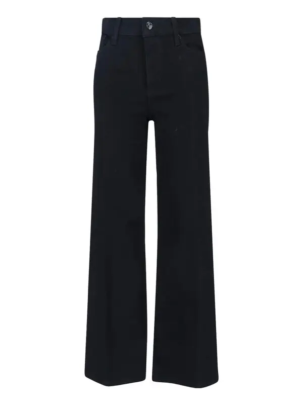 FRAME Le Palazzo Wide Leg Jeans - Black