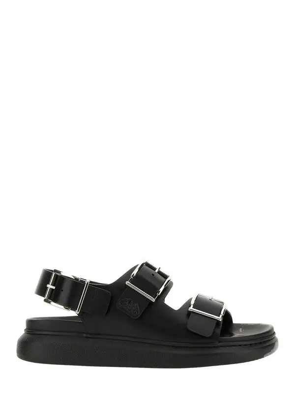 Alexander McQueen Leather Sandals - Black