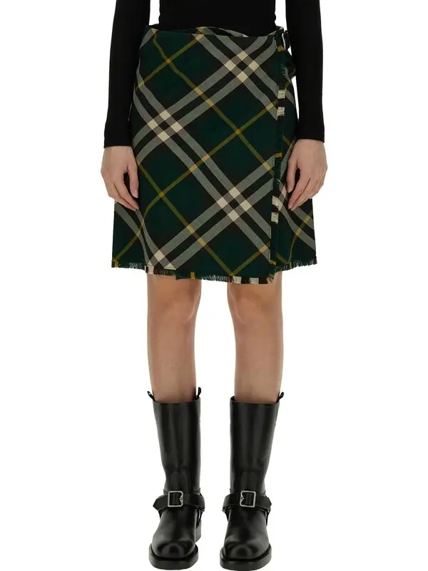 Burberry Mini Skirt - Green