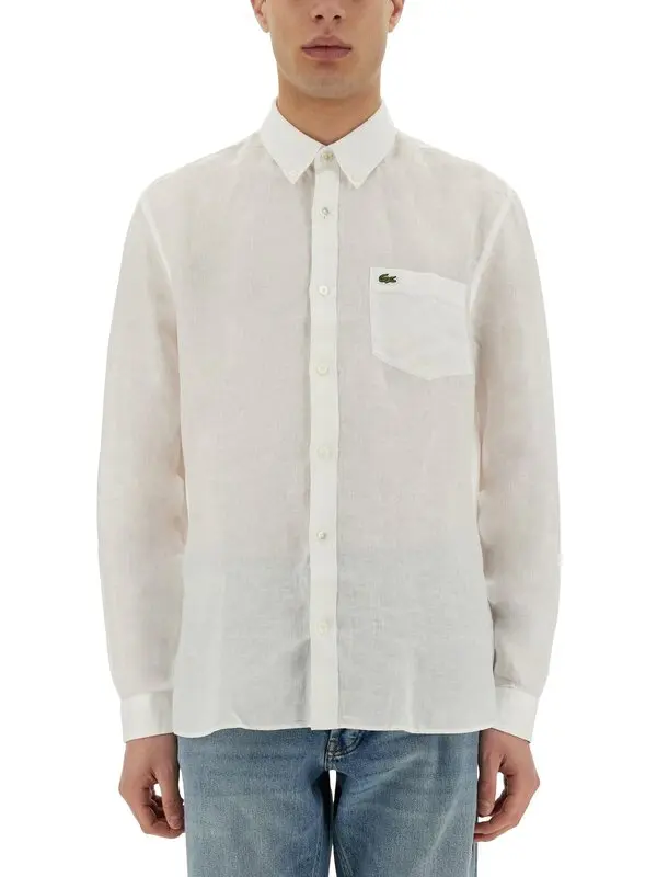 Lacoste Shirt With Logo - White