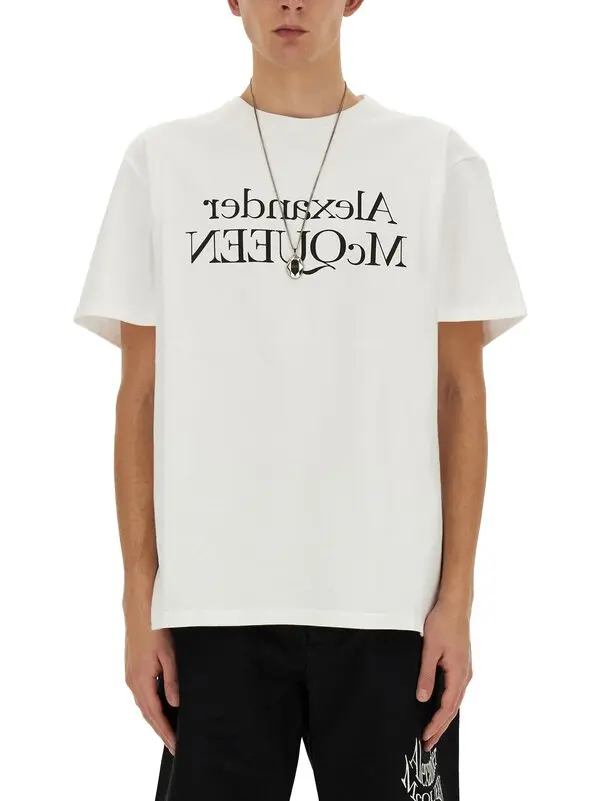 Alexander McQueen T-shirt With Logo - White