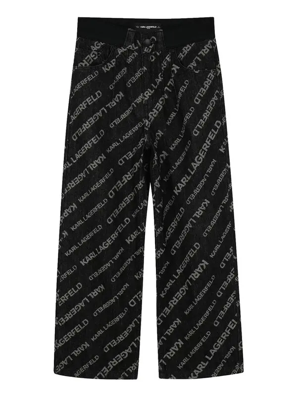 Karl Lagerfeld Printed Pants - Denim