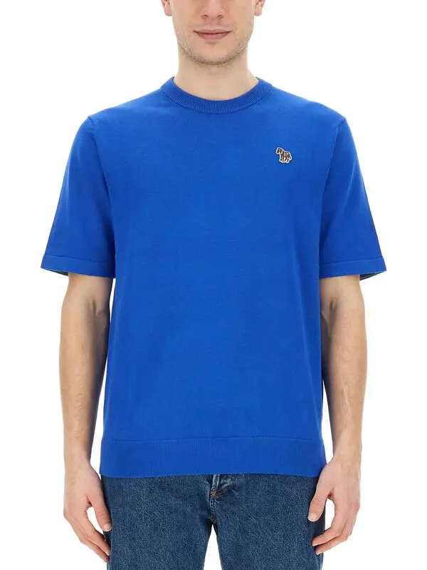 Paul Smith Zebra" T-shirt - Blue