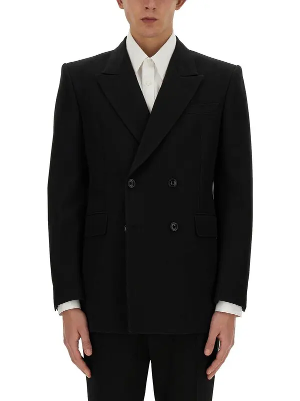 Alexander McQueen Double-breasted Jacket - Black
