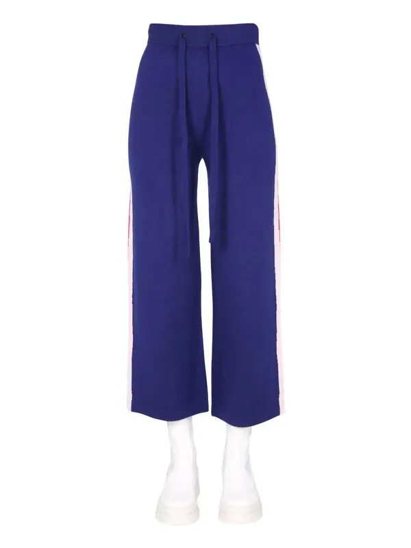Être Cécile Striped Wide-leg Pants - Blue