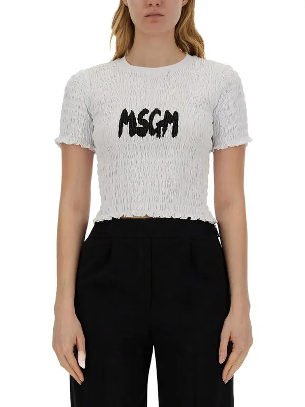 MSGM T-shirt With Logo - White